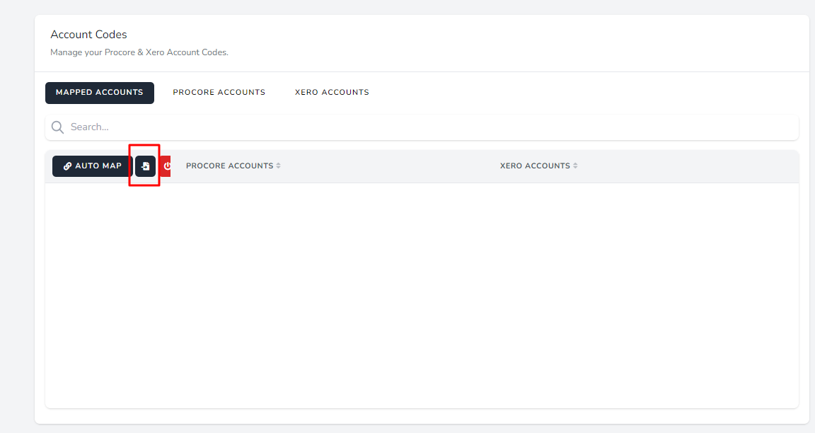 Mapping - Xero Account Codes via CSV File